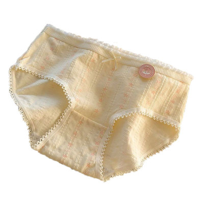 10A抗菌内裤少女小碎花亲肤透气全棉抗菌裆不夹屁股三角短裤