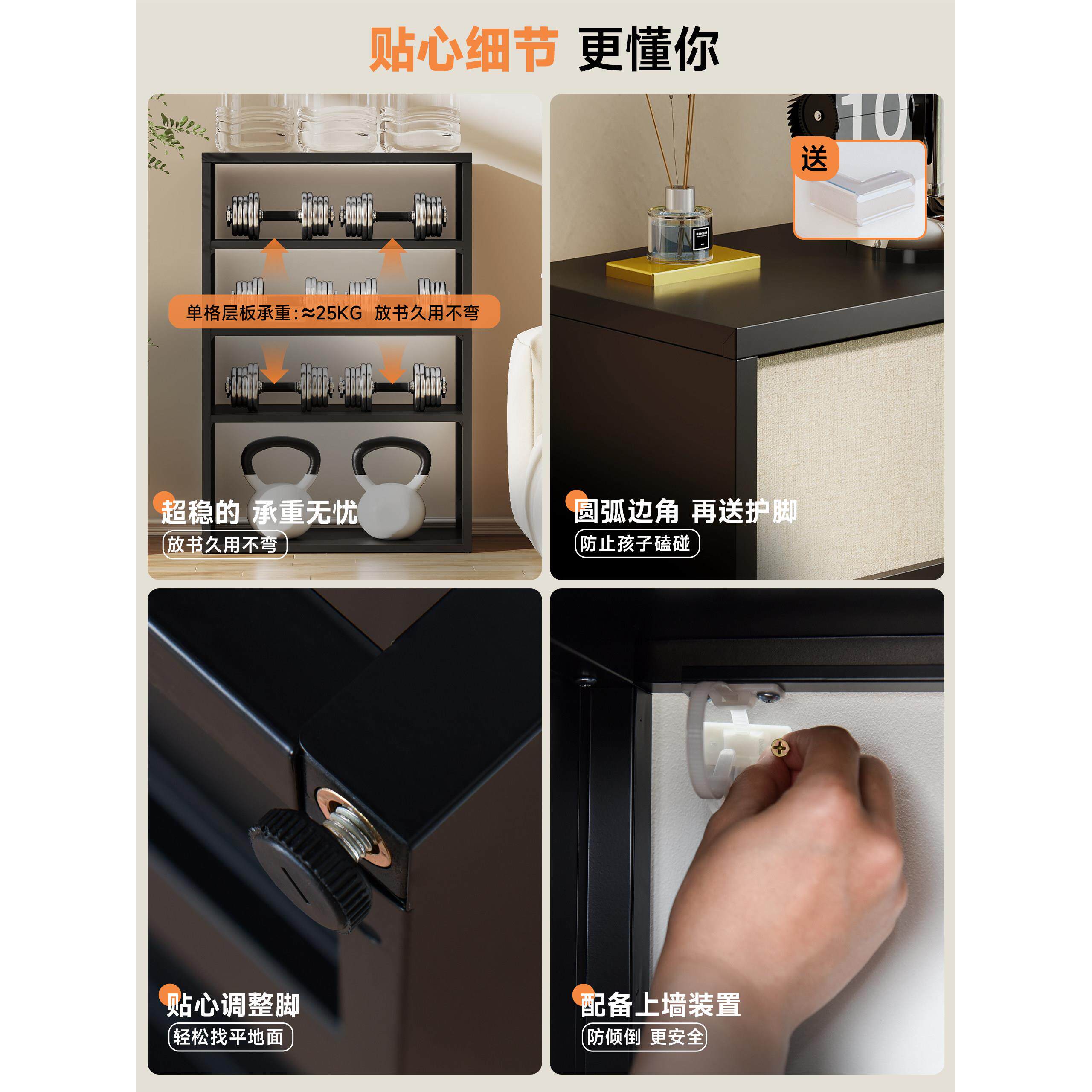 储物架 卧室 落地式 学生家庭 铁质 适用于钢制书架 简易客厅 - 住宅家具 - 天猫Tmall.com