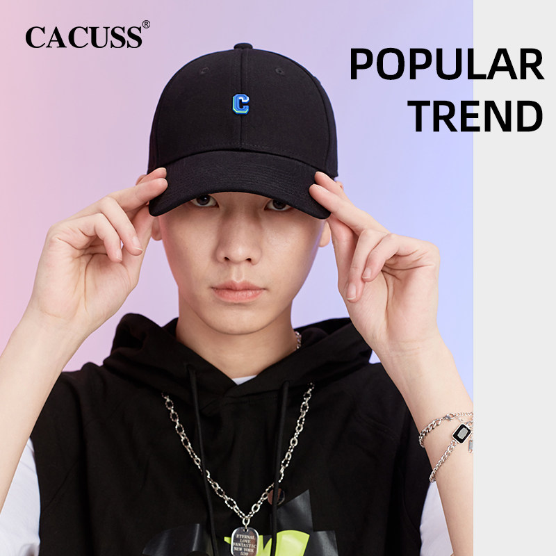 CACUSS棒球帽2023女款秋季字母防晒防紫外线帽子潮流爆款鸭舌帽男_虎窝淘