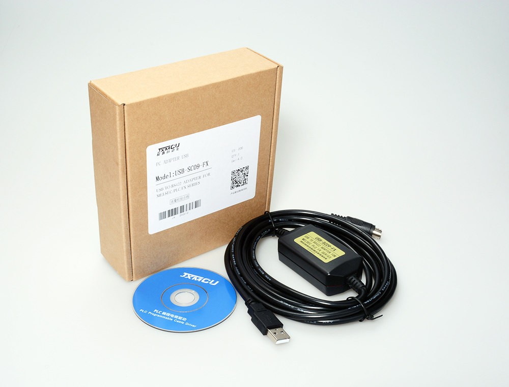 特价USB-SC09-FX三菱FX0S/1S/0N/1N/2N/3U/3G/3GA/3SA编程线PLC_虎窝淘