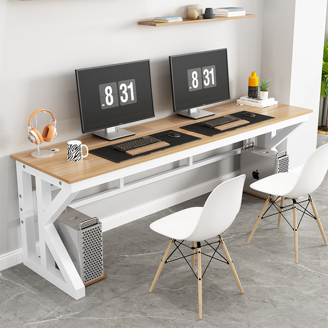 Simple e-sports table desktop double computer table student study table ...