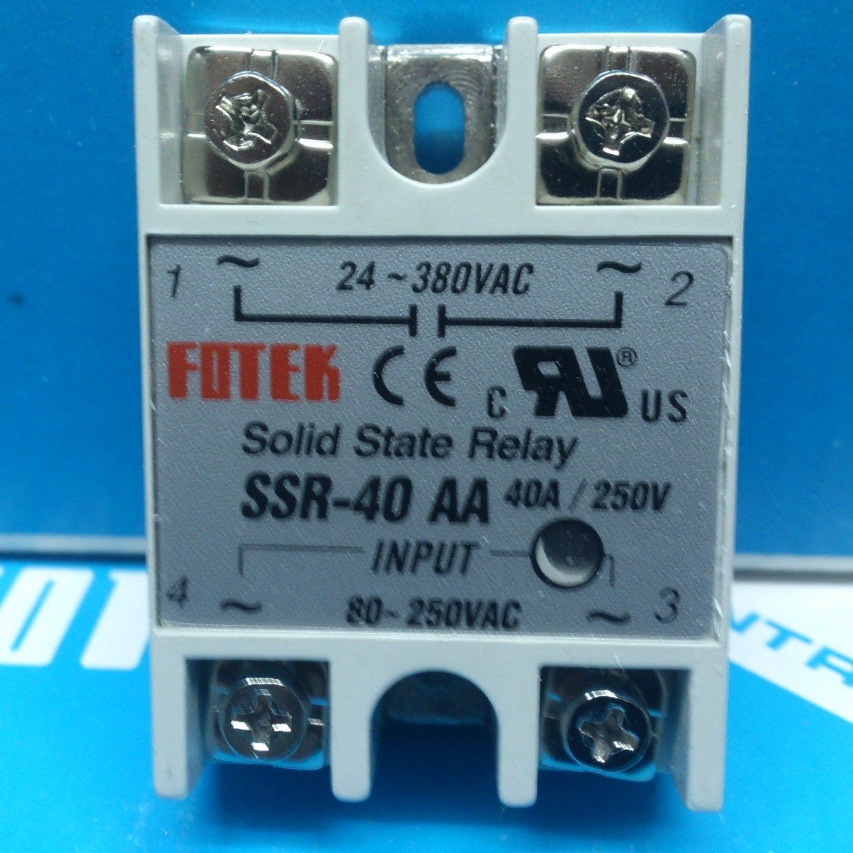 阳继FOTEK单相交流固态继电器 SSR-40AA(40A/380V)_虎窝淘