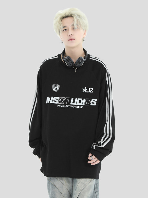 NOPASS National Trendy Couple Original American Retro Three-Bar Rags ...