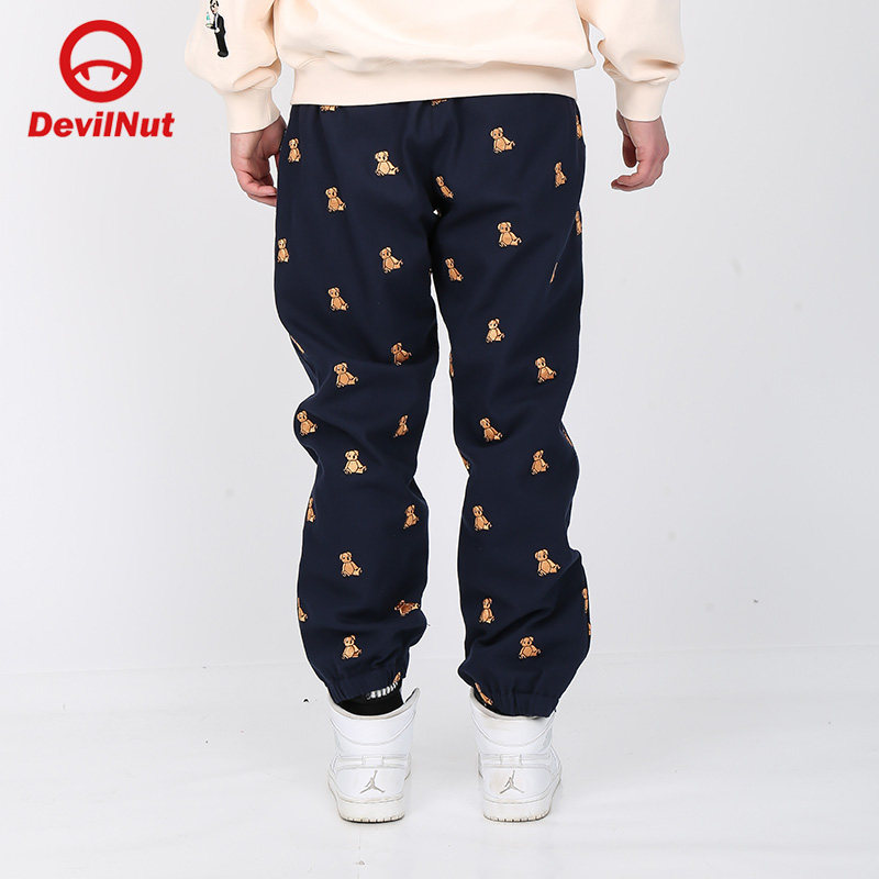 DEVIL NUT潮牌恶魔秋冬秋季新款男女情侣宽松卫裤童梦失魂 ATY_虎窝淘