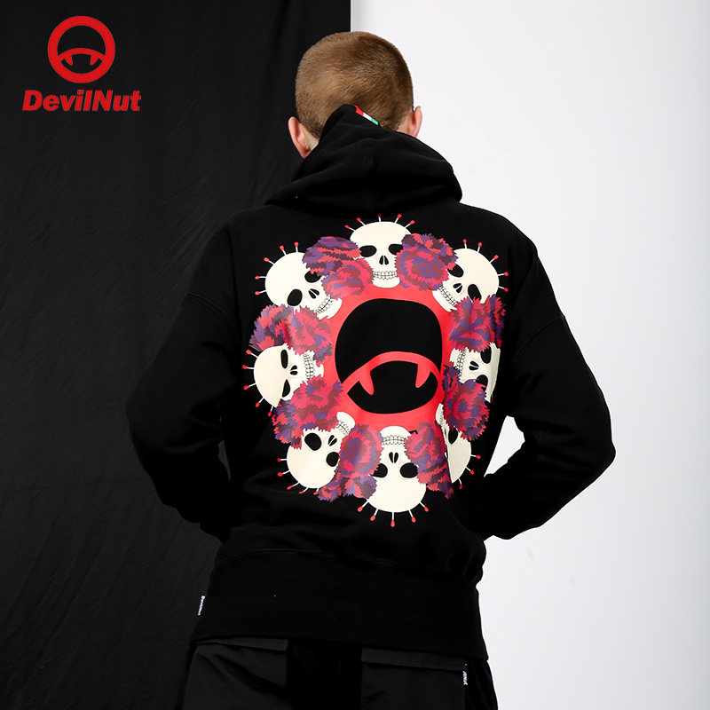 DEVIL NUT潮牌恶魔秋冬秋季新款男女情侣卫衣亡灵节ATY_虎窝淘