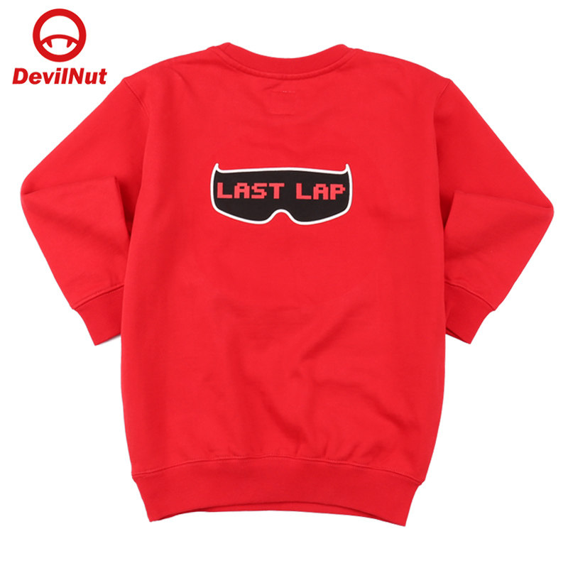 DEVIL NUT恶魔 潮童装儿童秋冬纯棉长袖LOGO套头卫衣 KIDS AET_虎窝淘