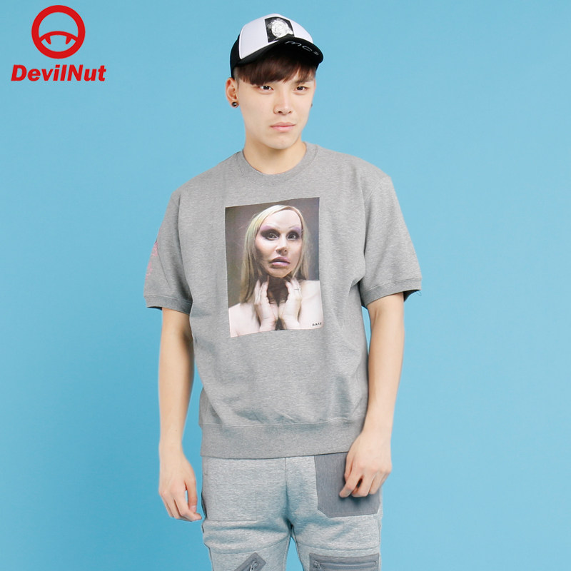 DEVIL NUT恶魔潮牌套头圆领男款卫衣-DNFC SSX_虎窝淘