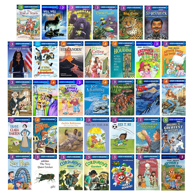 （第3 4 5阶段100元8件）英文原版Step into reading分级读物吴敏兰推荐书单英语阅读启蒙睡前故事6-8-10岁亲子早教幼儿 ...