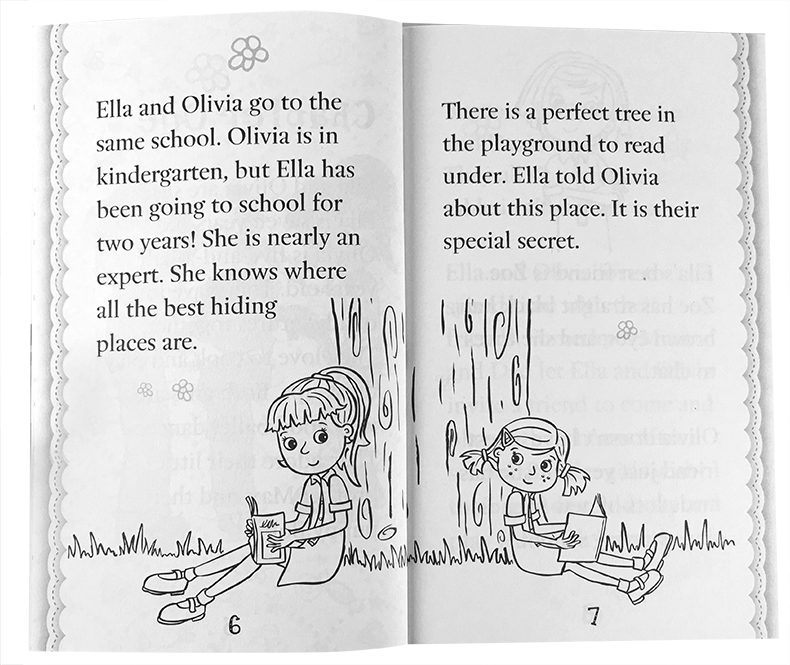 英文原版 Ella and Olivia: The Big Sleepover艾拉和奥利维亚:在外过夜启蒙儿童阅读英语平装绘本姐妹花章节桥梁书_虎窝淘