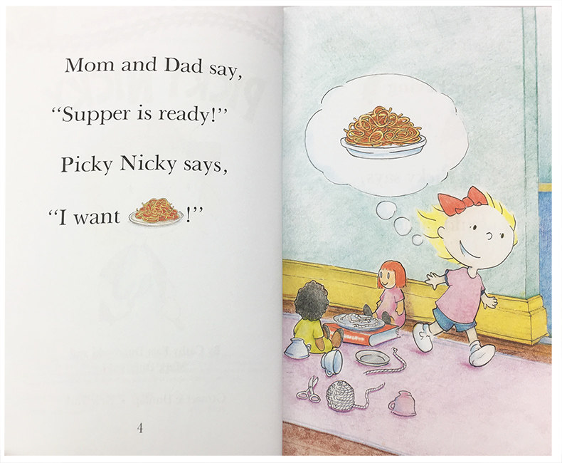 送音频英文原版绘本Picky Nicky挑食的尼吉汪培珽1一阶段私房书单All Aboard Reading Penguin Group ...