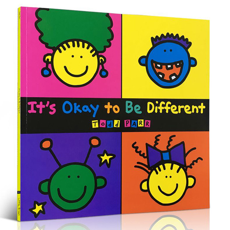 英文原版绘本It's Okay To Be Different托德帕尔Todd Parr勇敢做自己接纳他人纽约时报畅销书作家儿童学前故事建立 ...