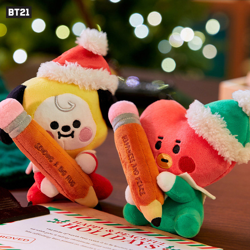 BT21 Holiday系列迷你玩偶动漫可爱毛绒公仔礼物 LINE FRIENDS_虎窝淘
