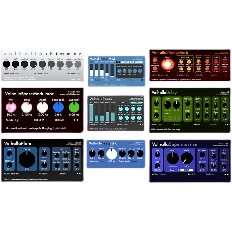 valhalla room plate vintage shimmer混响全套9个效果器WIN&MAC_虎窝淘