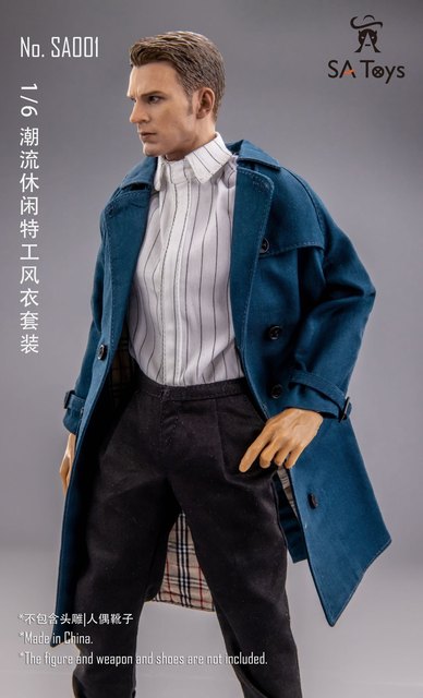SA TOYS 1/6 Soldier Puppet SA001 Trendy Leisure Agent Trench Clory Set ...
