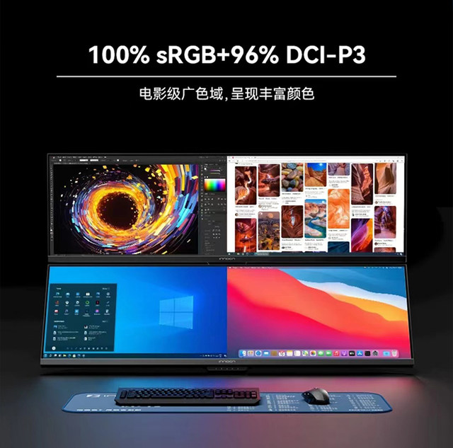 United Innovation INNOCN 43.8-inch upper and lower screen combination ...