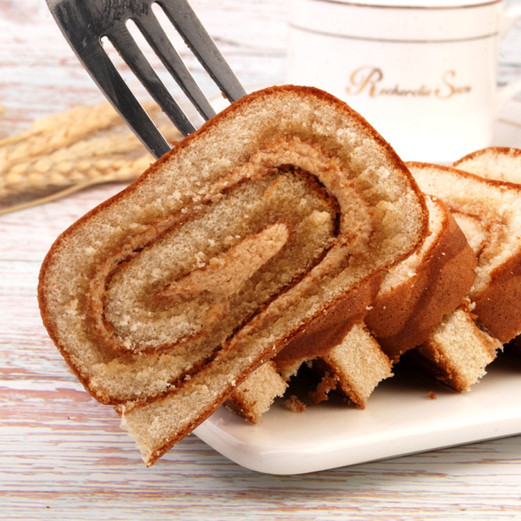 俄罗斯进口kopobka炼乳味蛋糕卷西式糕点面包早餐甜点零食品200g_虎窝淘