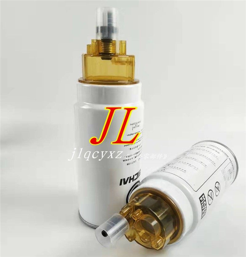 PL420带积水杯加热柴油滤芯适配潍柴发动机解放J6豪沃油水分离器_虎窝淘