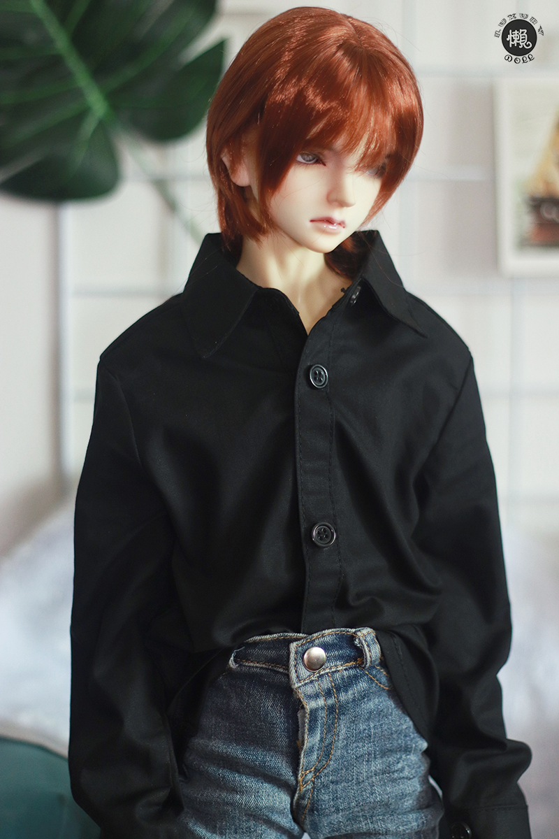 BJD娃衣SD人偶sd17 34分叔ID75龙魂男娃长袖短袖日常经典黑白衬衣_虎窝淘