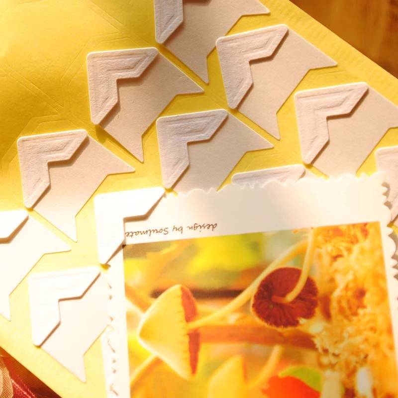 DIIKAA diy相册粘贴式影集纸质角贴精装相角 24枚/张_虎窝淘