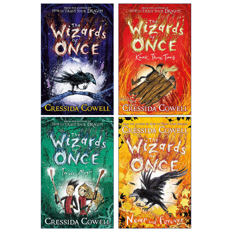 英文原版小说 The Wizards of Once魔境奇谭1-4册儿童文学作者Cressida Cowell英版进口英语原版书籍_虎窝淘
