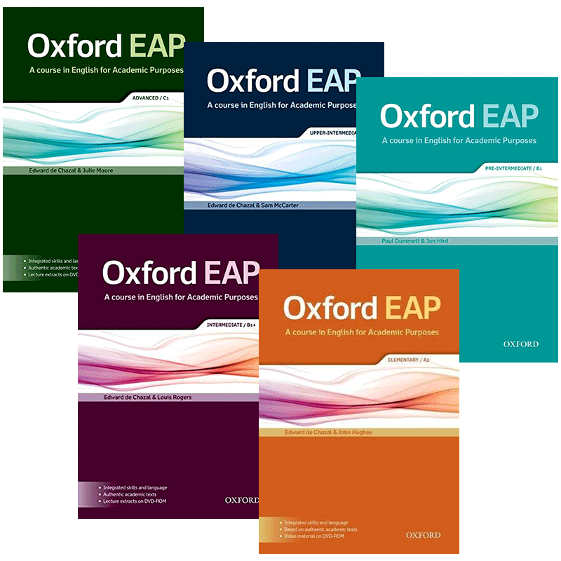 英文原版牛津学术英语系列 5册套装 Oxford EAP Student's Book听说读写技能_虎窝淘