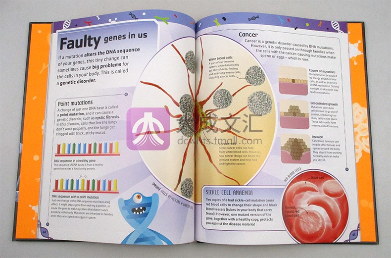 精装 The DNA Book英文原版 DK DNA书全英文版儿童英语课外阅读书籍进口原版少儿科普百科读物_虎窝淘