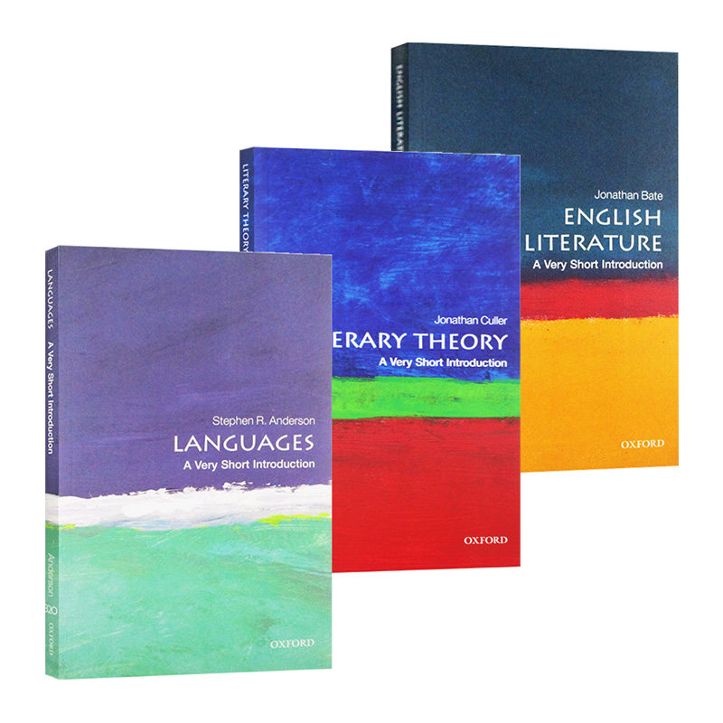 A Very Short Introduction英文原版牛津通识读本3本套装语言学英国文学英文版原版书籍英文读物进口英语书_虎窝淘