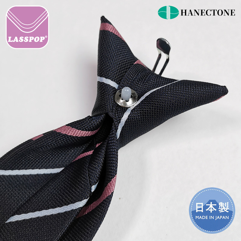 HANECTONE日本制JK/DK制服免打条纹领带男女学生校服配饰暗扣便携_虎窝淘
