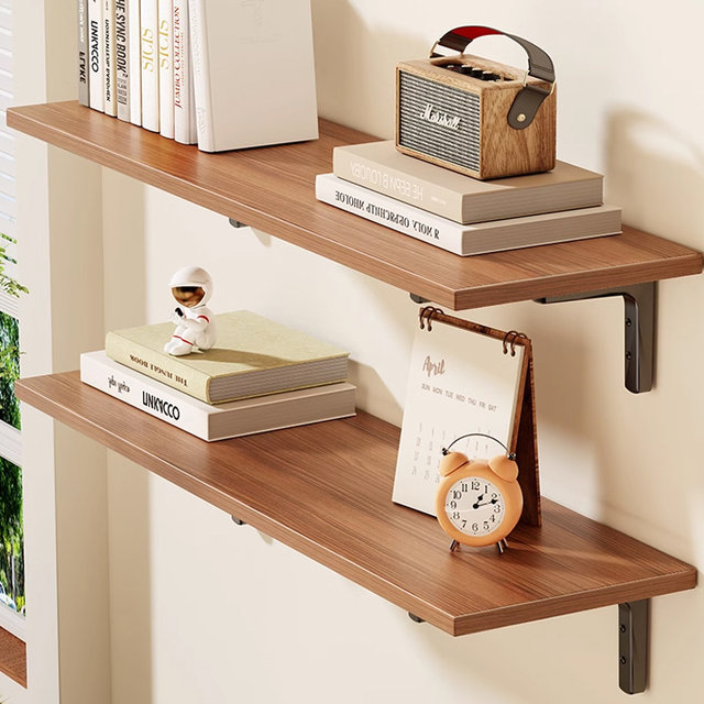 Wall shelf, one-piece partition, wall wooden board custom wall hanging ...