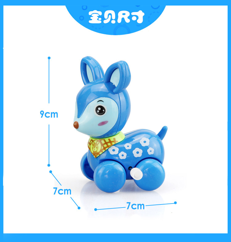 儿童发条玩具上链梅花鹿宝宝玩具小鹿婴幼儿玩具1-2-3-4-5-6岁_虎窝淘