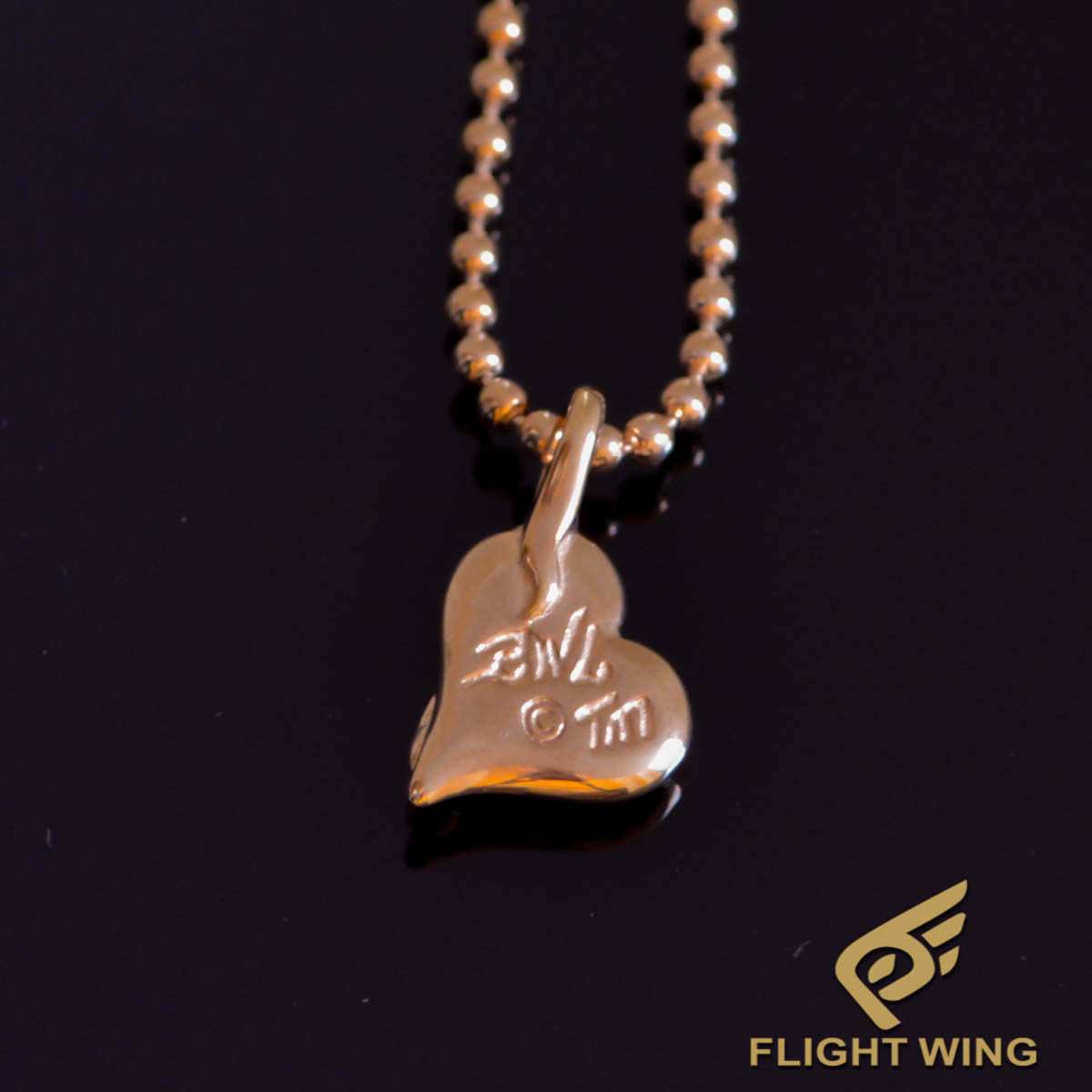 日本BWL bill wall leather纯银饰心形项链子吊坠全新男女情侣_虎窝淘