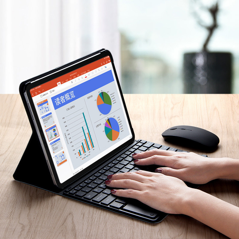 2021新款iPad蓝牙键盘11英寸保护套ipadpro平板电脑壳2020秋季版Air4 10.9无线触控键盘鼠标A2460商务防摔套_虎窝淘
