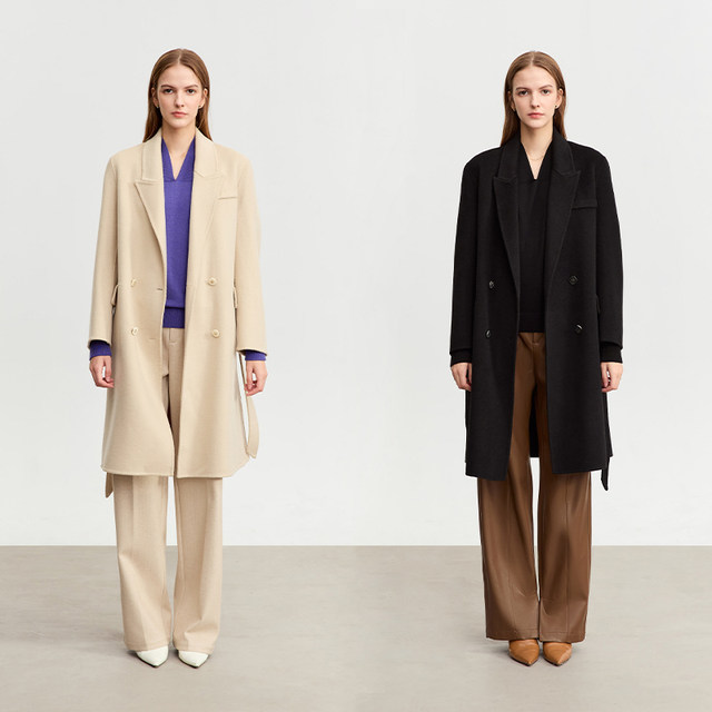 Amii minimalist all-wool woolen coat for women 2024 winter new coat ...