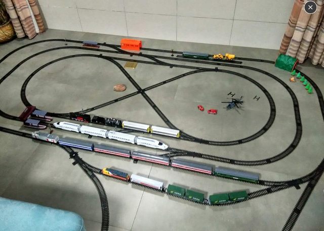 Children's Endeavor large scale scene accessories crossing iron bridge ...