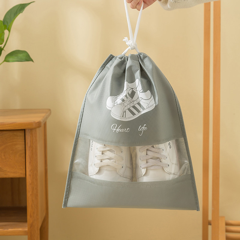 鞋袋鞋子收纳袋神器旅行防尘装鞋的透明袋子鞋包防潮防霉鞋套鞋罩_虎窝淘