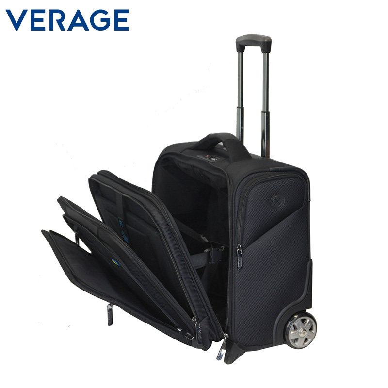 Verage维丽杰商务帆布拉杆箱16寸登机旅行箱牛津布空姐机长行李箱_虎窝淘