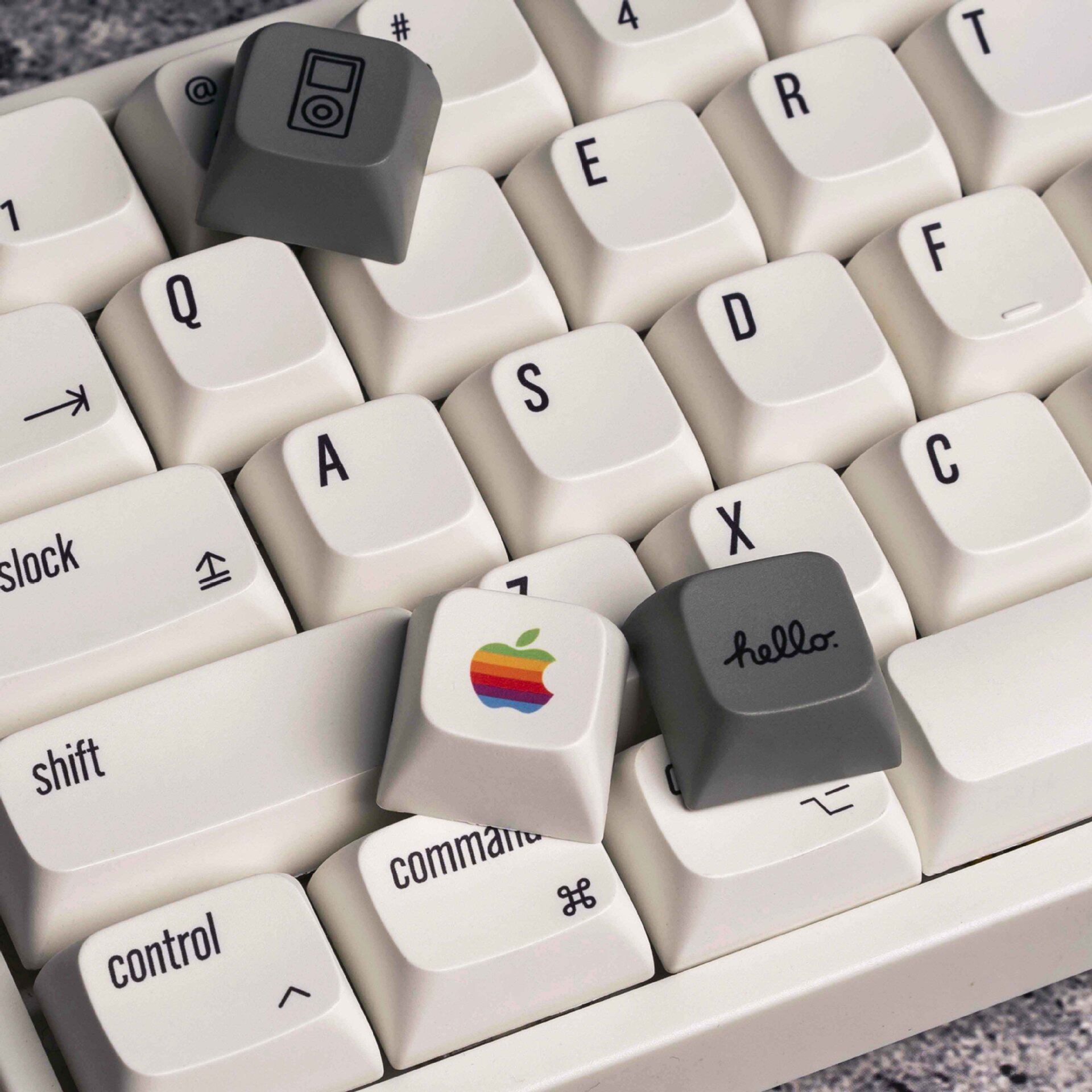 苹果风键帽MAC极简白XDA简约61 64 68 84 87 98 104适用于apple_虎窝淘