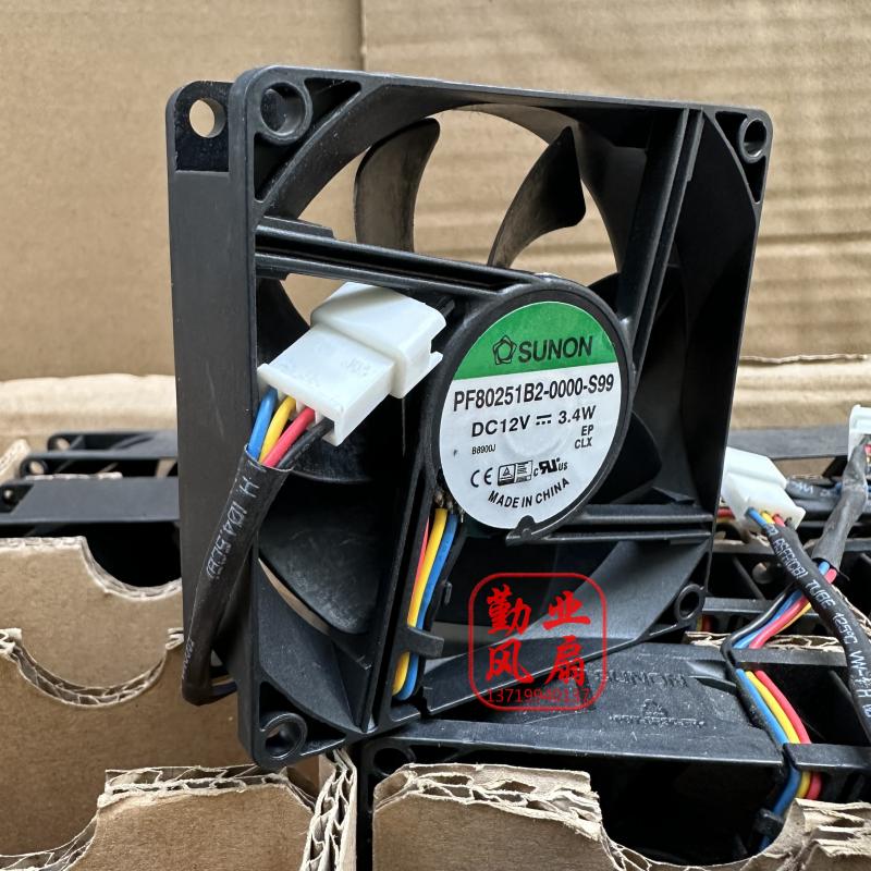 PF80251B2-0000-S99 全新建准SUNON 12V 3.4W 8025 8CM/厘米风扇_虎窝淘