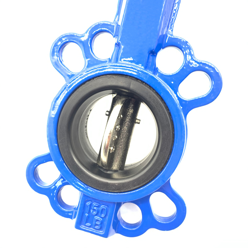 手柄对夹蝶阀D71X-16Q对夹式铸铁手动阀门DN50 65 80 100 125 150_虎窝淘