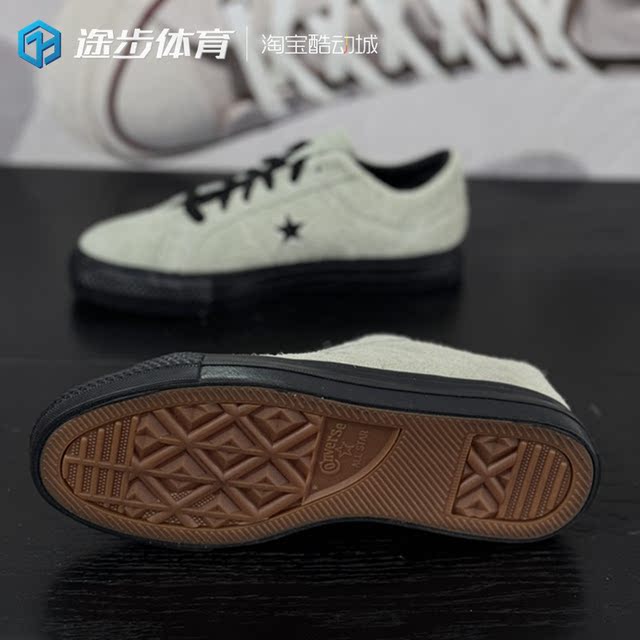 Converse One Star Pro men and women ink green retro low -top fur leisure sneakers A05268C