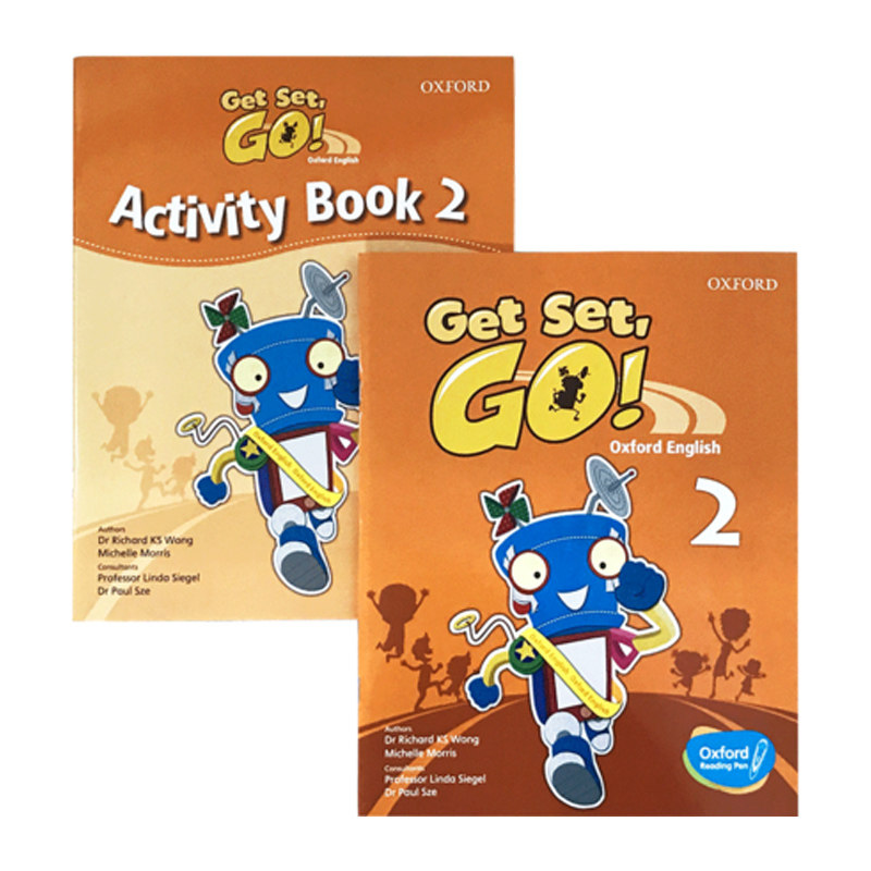 牛津原版 Get Set Go Pupil Book 2（学生用书+练习册）幼儿英语启蒙教材英文原版 Oxford English纯全英文版 ...