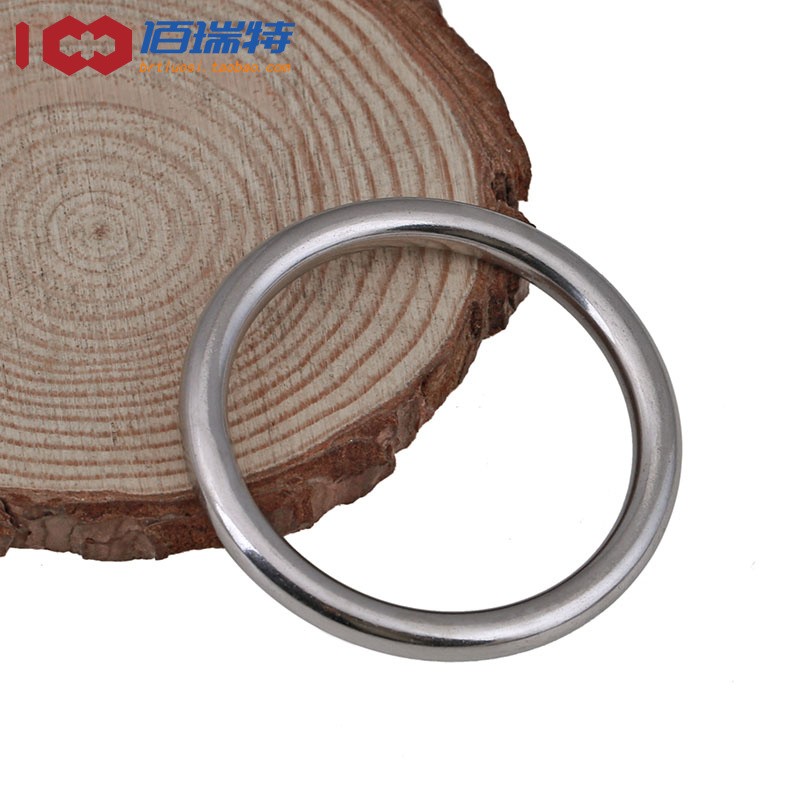 304不锈钢O型环吊环实心瑜伽连接环无痕圆环圆圈无缝钢环钢圈M3M4_虎窝淘