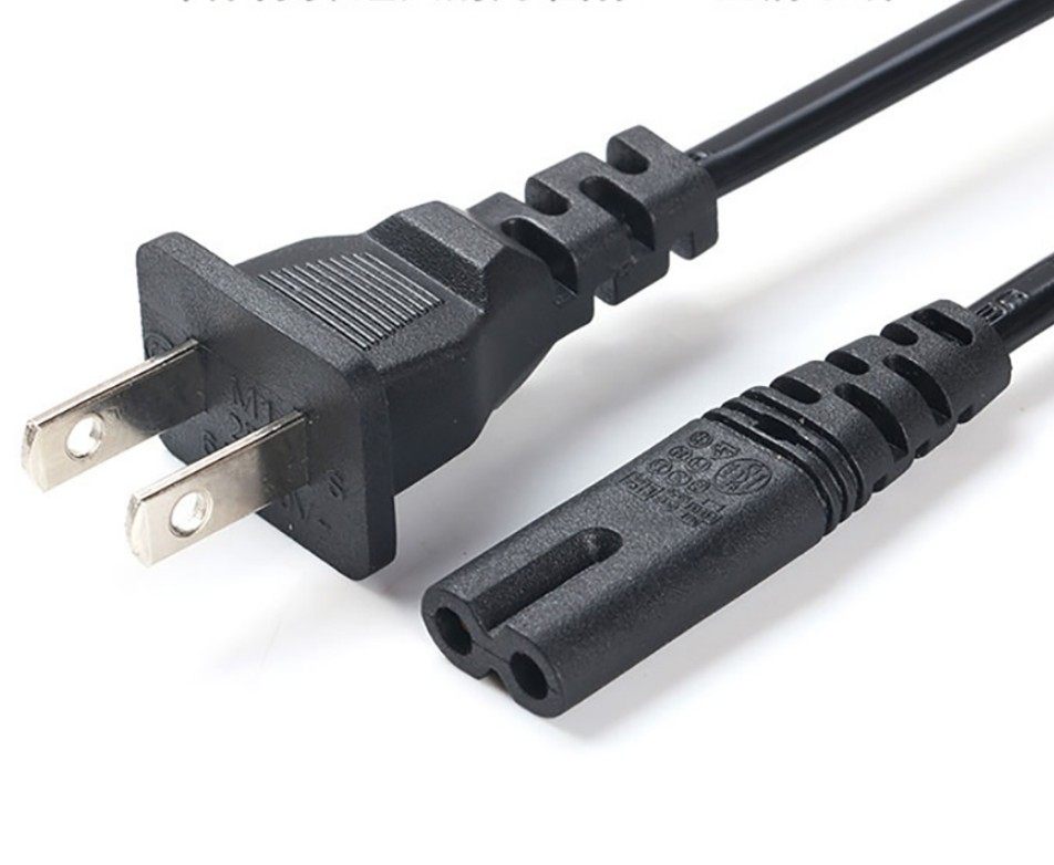 8八字电源线小米净化器风扇音响电视显示器PS4小台灯充电器线两孔_虎窝淘