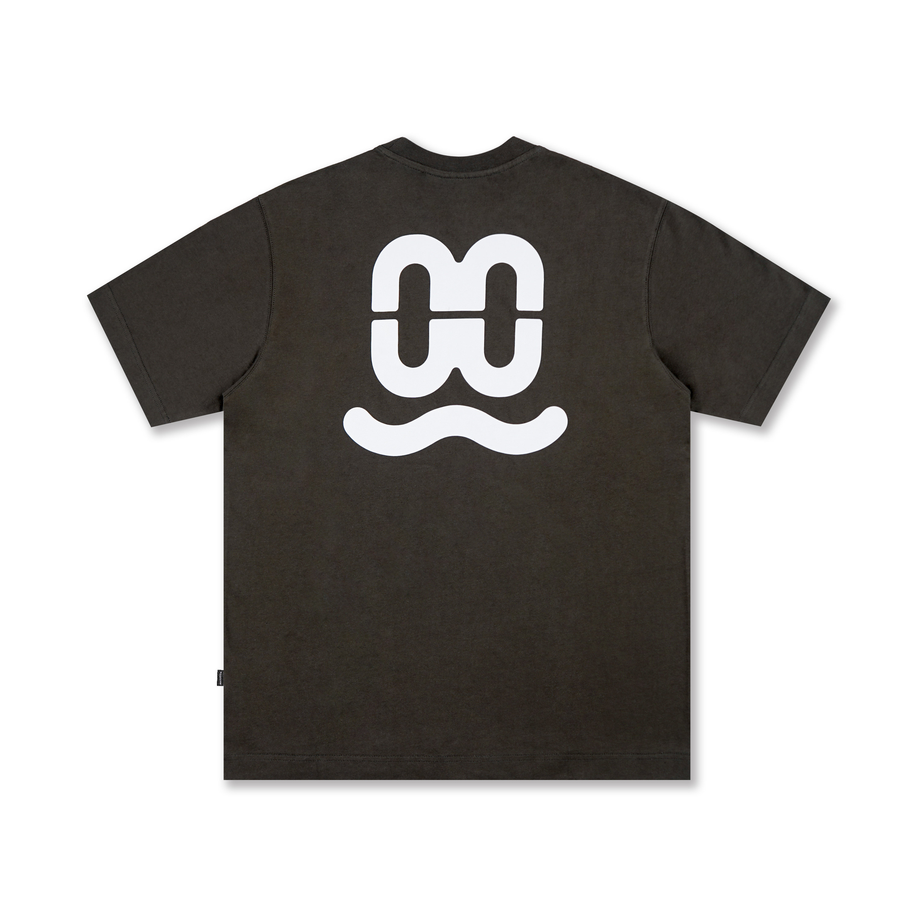 WHOOSIS（Monkey系列）发泡logo短袖t恤纯棉打底宽松休闲男情侣潮_虎窝淘