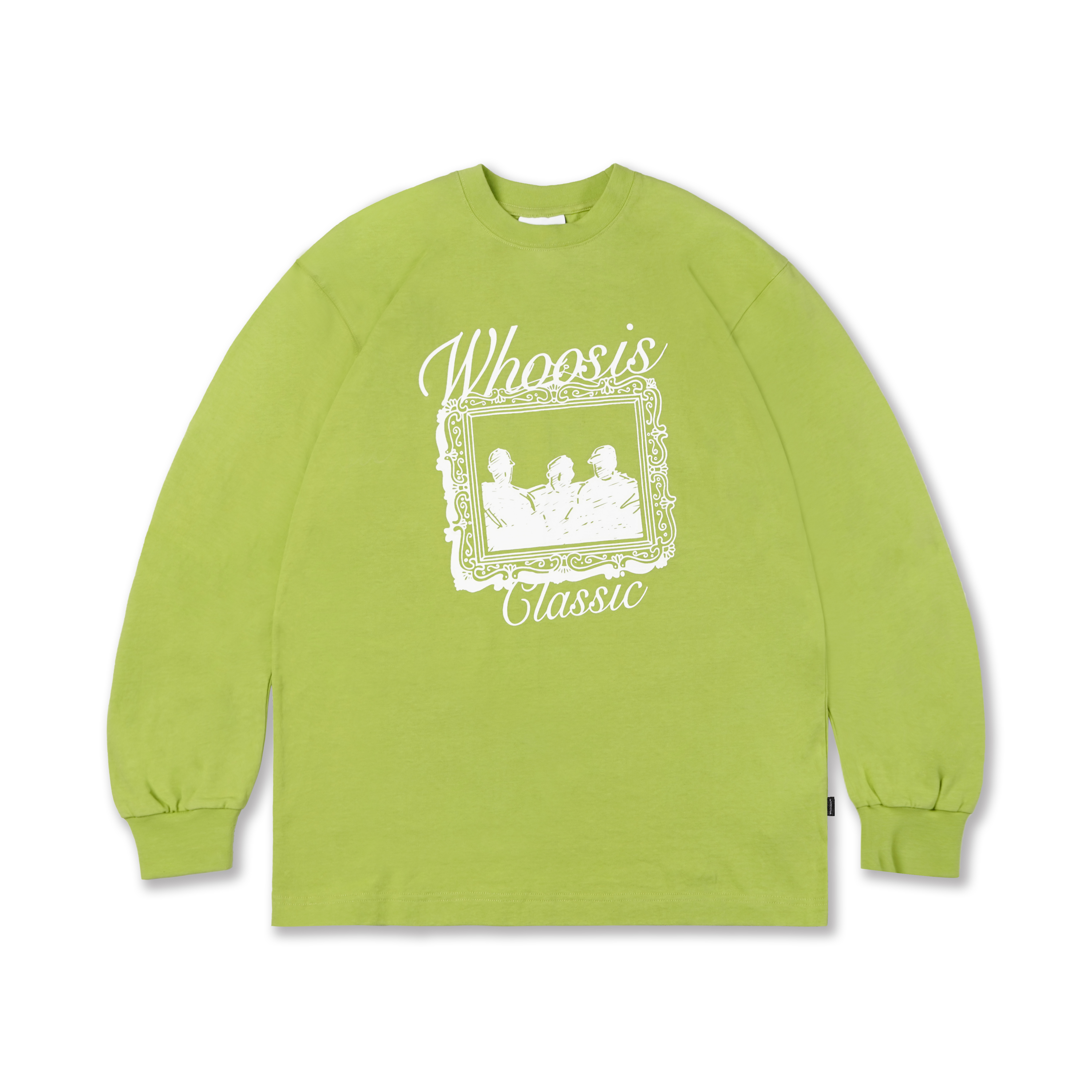 WHOOSIS（不知其名）画框长袖t恤男情侣秋新款休闲打底衫国潮街头_虎窝淘