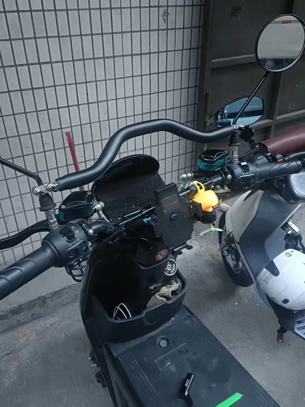 适用小牛电动车MQiL B2 C0 MQi2车把加强杆手机支架扶手改装配件_虎窝淘