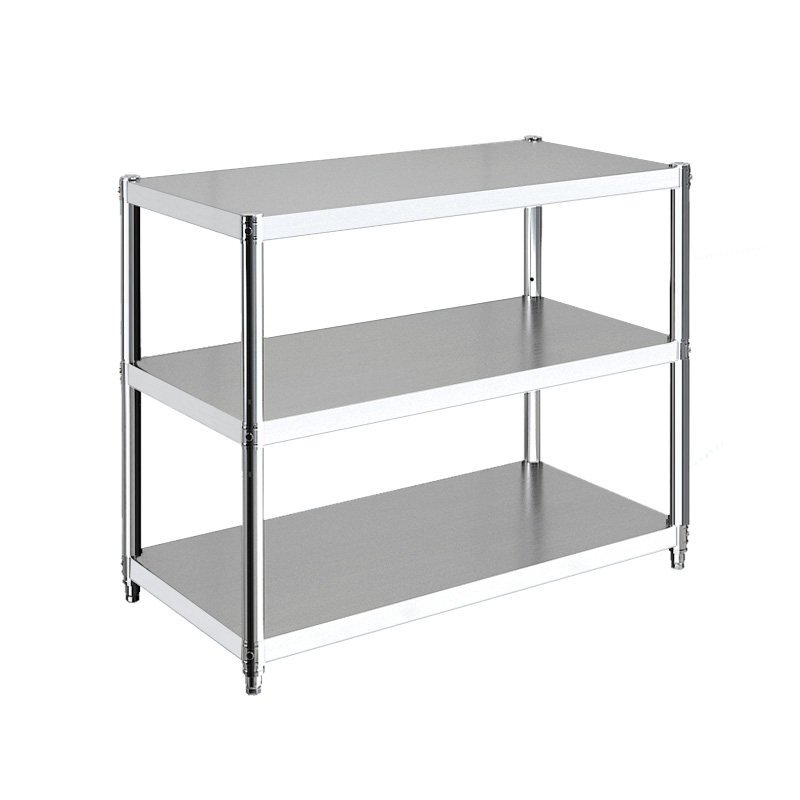 加厚全304不锈钢架子厨房置物架落地多层多功能家用收纳储物橱柜_虎窝淘