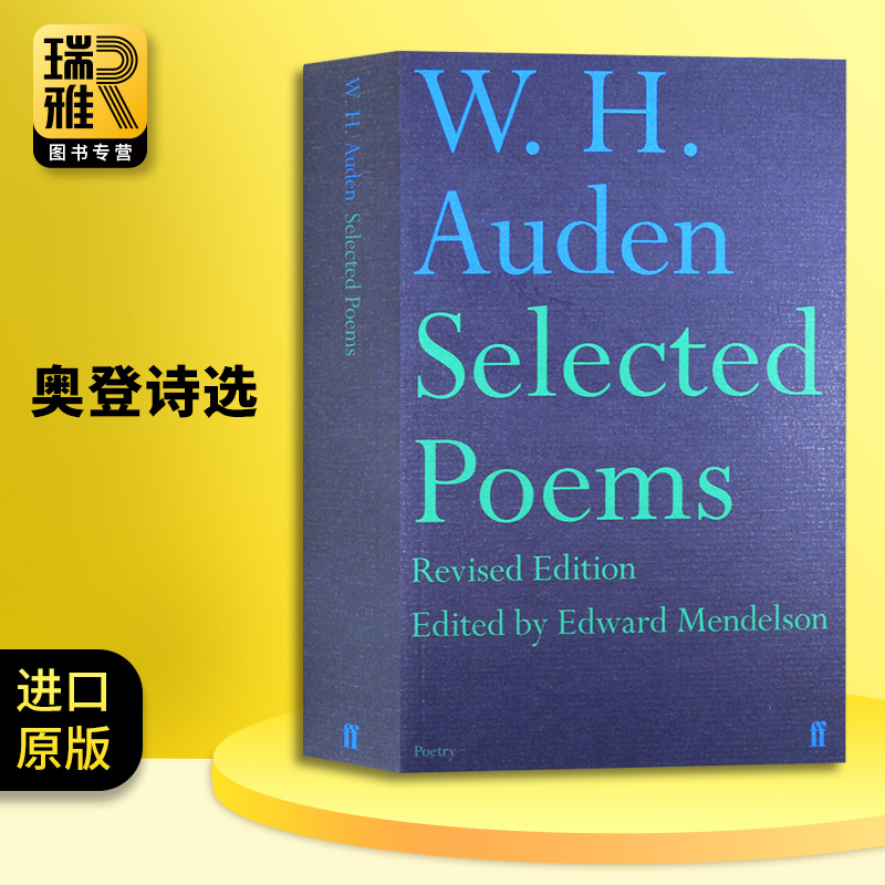 奥登诗选英文原版 W.H.Auden Selected Poems外国诗歌 Wystan Hugh Auden奥登诗集另一种时间Another Time作者进口英语书籍_虎窝淘
