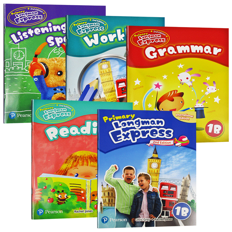 培生香港朗文小学英语教材 Primary Longman Express 1B英文原版朗文快车PLE主课本阅读听说读写语法综合练习册少儿英语 ...