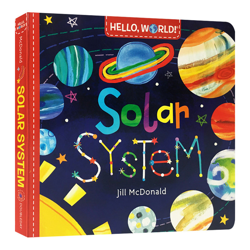 你好科学小世界太阳系 Hello World Solar System英文原版绘本启蒙图画书科普百科认知 Jill Mcdonald英文版进口 ...